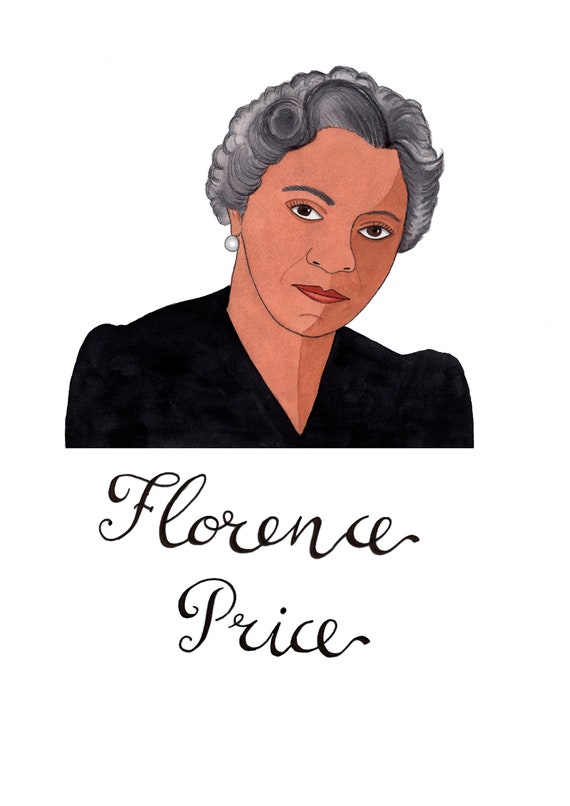 Florence Price / Illustration of Women Composers / Composers | Etsy