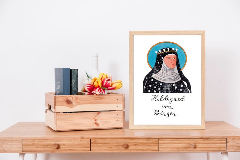 Hildegard Von Bingen / Illustration of Women Composers / Composers ...
