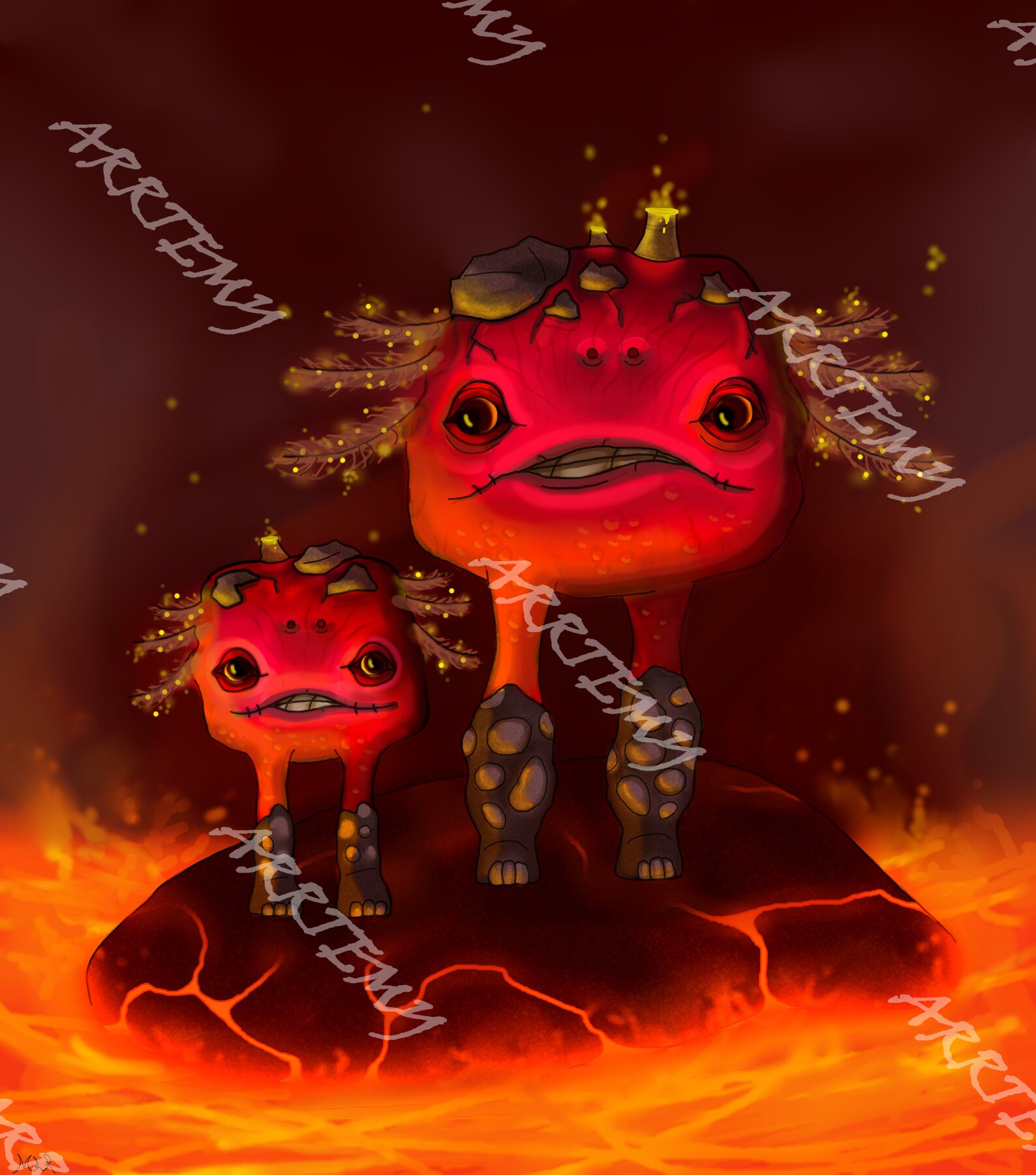 Download Minecraft Strider Fanart Print | Etsy