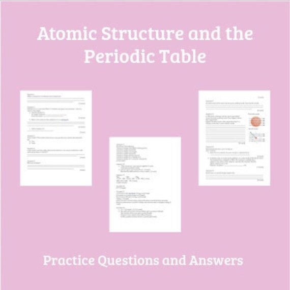 Atomic Structure Periodic Table