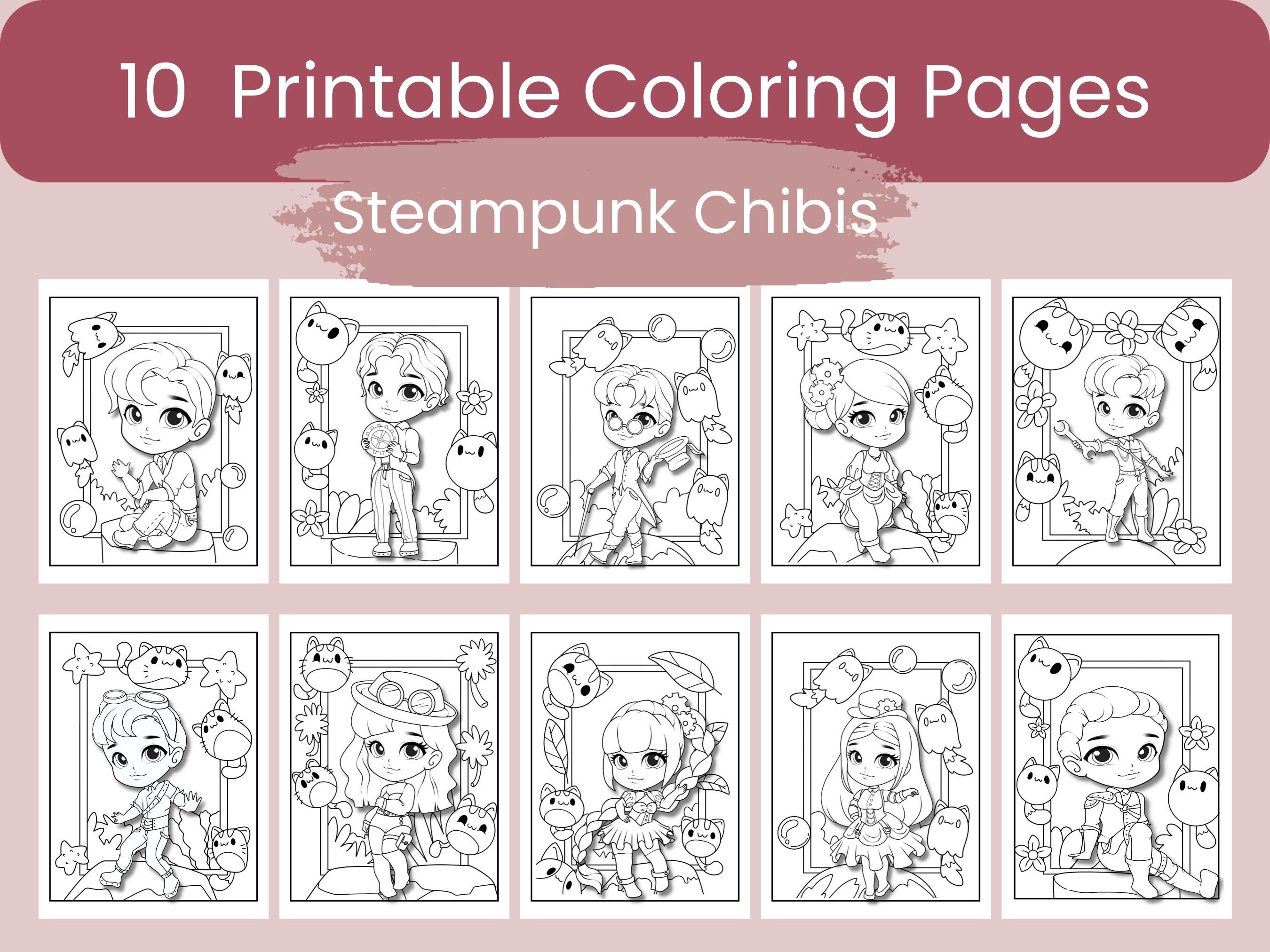 Steampunk My Little Pony Coloring Pages