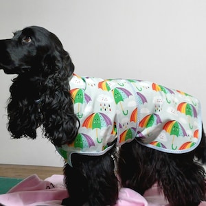 Waterproof Coat (made to Measure) for Cocker Spaniels, Redgranate - Etsy