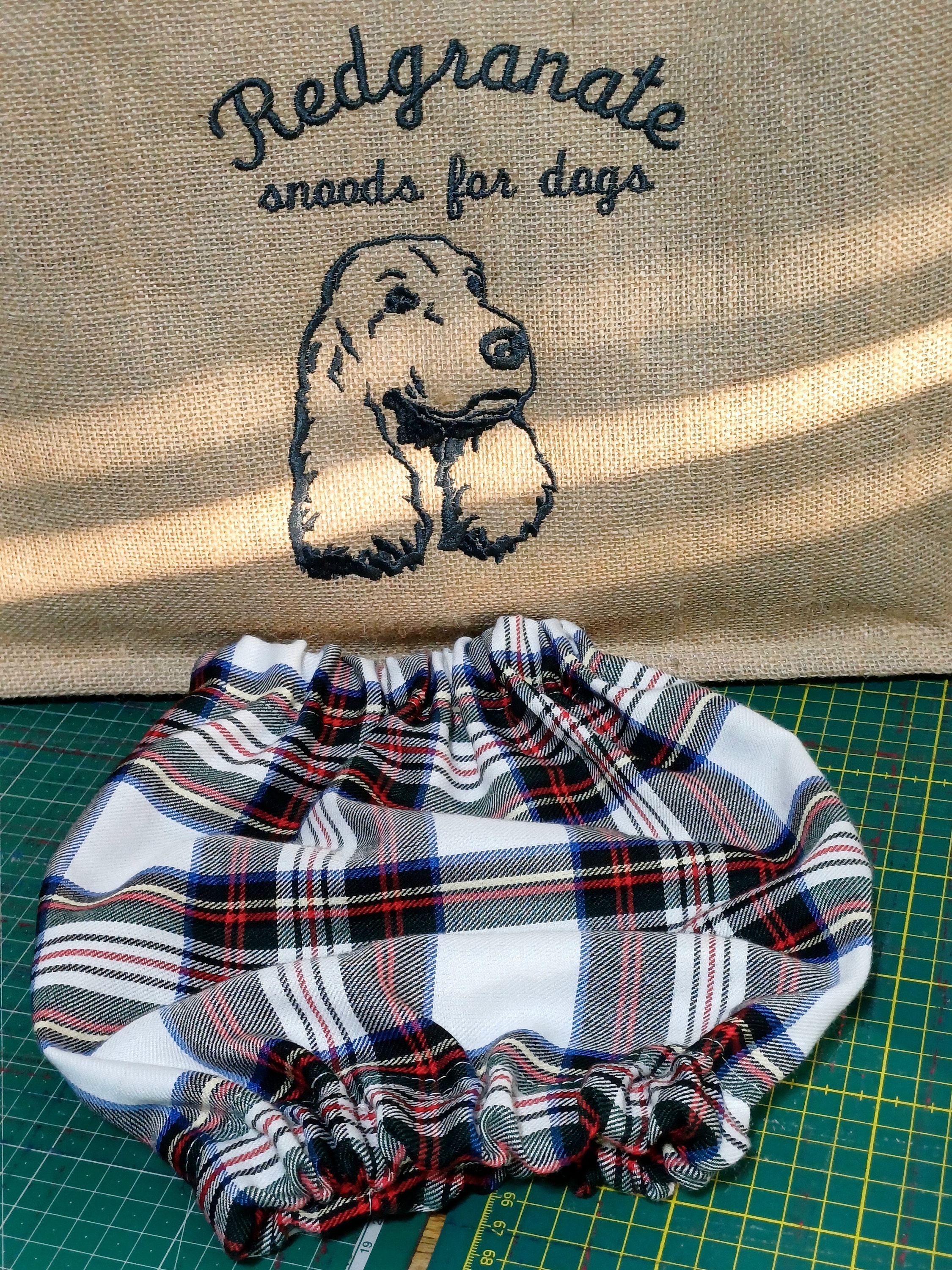 Snood for Cocker Spaniel, Redgranate, Tartan Snood, Ears Protector - Etsy