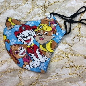 Paw Patrol Adjustable Toddler Fabric Face Mask, Washable and Reusable ...
