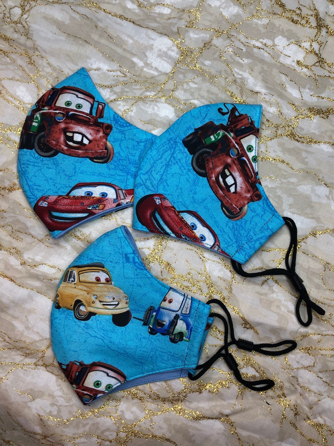 Disney Car's Adjustable Fabric Face Mask, Washable and Reusable Face ...