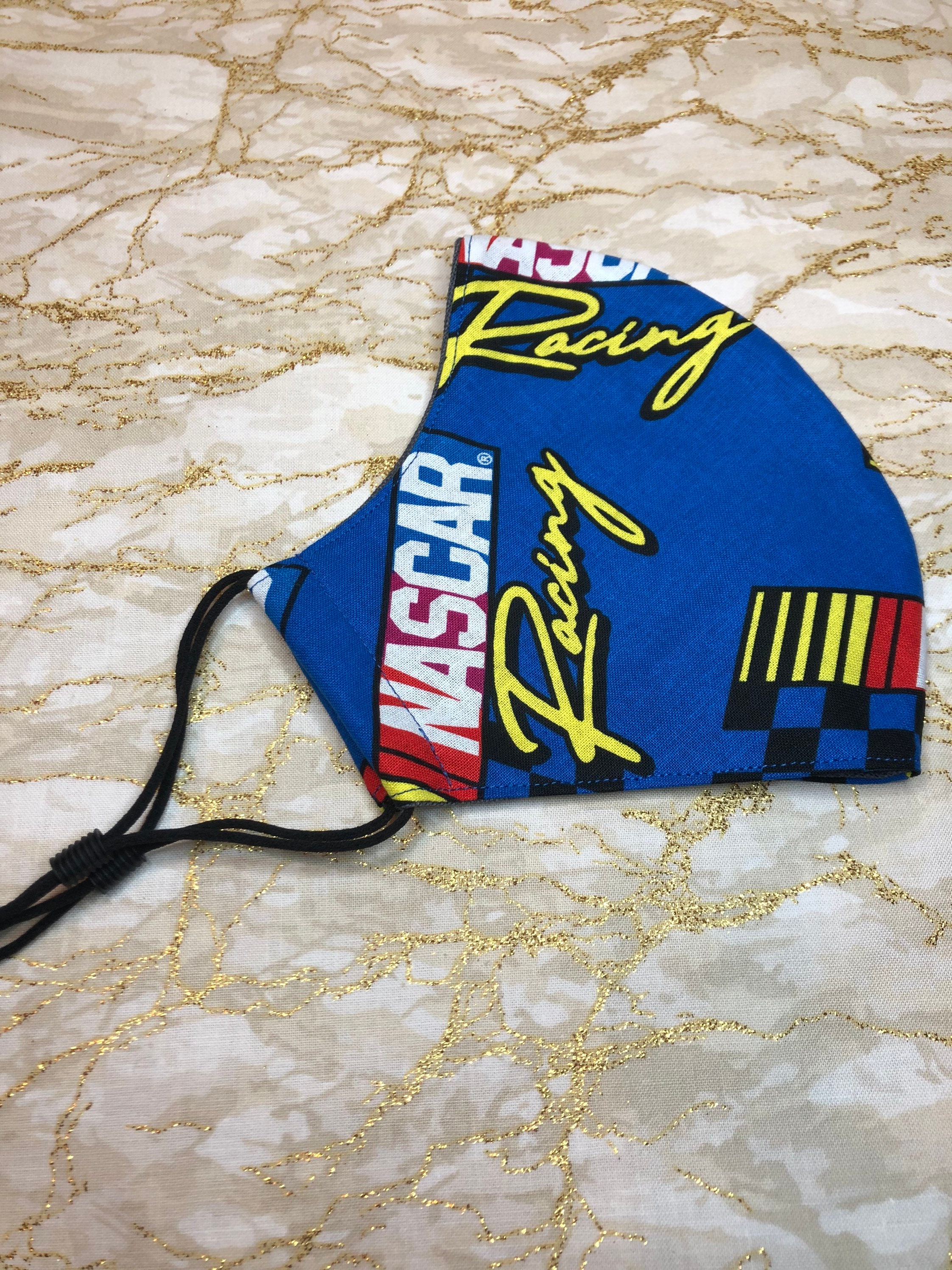 NASCAR Racing Adjustable Fabric Face Mask Washable and - Etsy