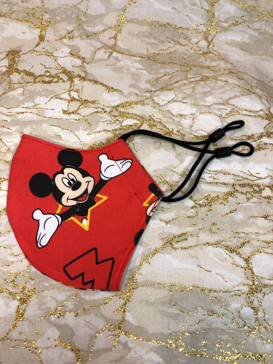 Disney Mickey Mouse Adjustable Fabric Face Mask, Washable and Reusable ...