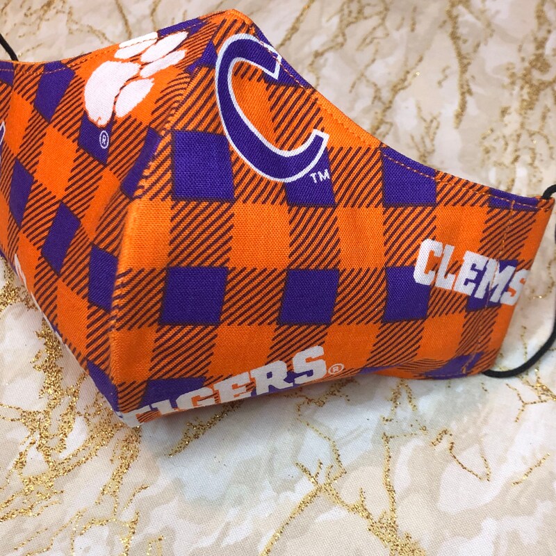 Clemson Mask - Etsy