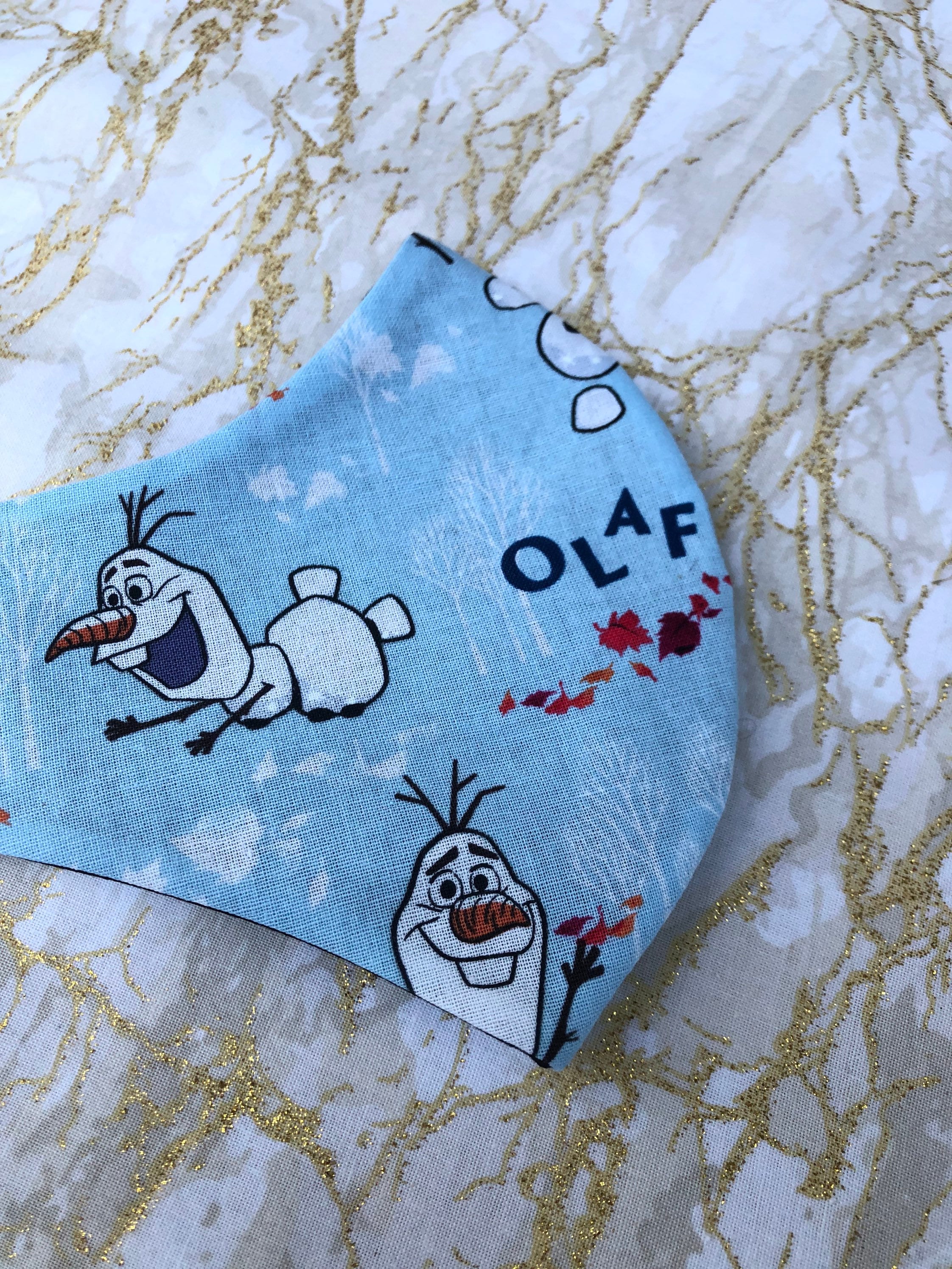 Olaf Frozen Disney Adjustable Fabric Face Mask Washable and | Etsy