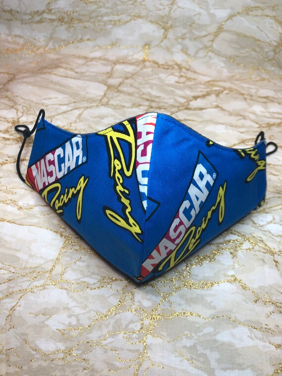 NASCAR Racing Adjustable Fabric Face Mask Washable and | Etsy