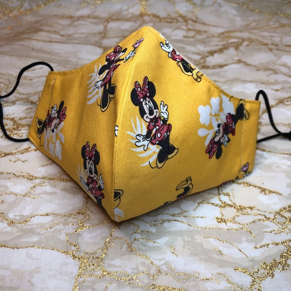 Minnie Mouse Face Mask - Etsy