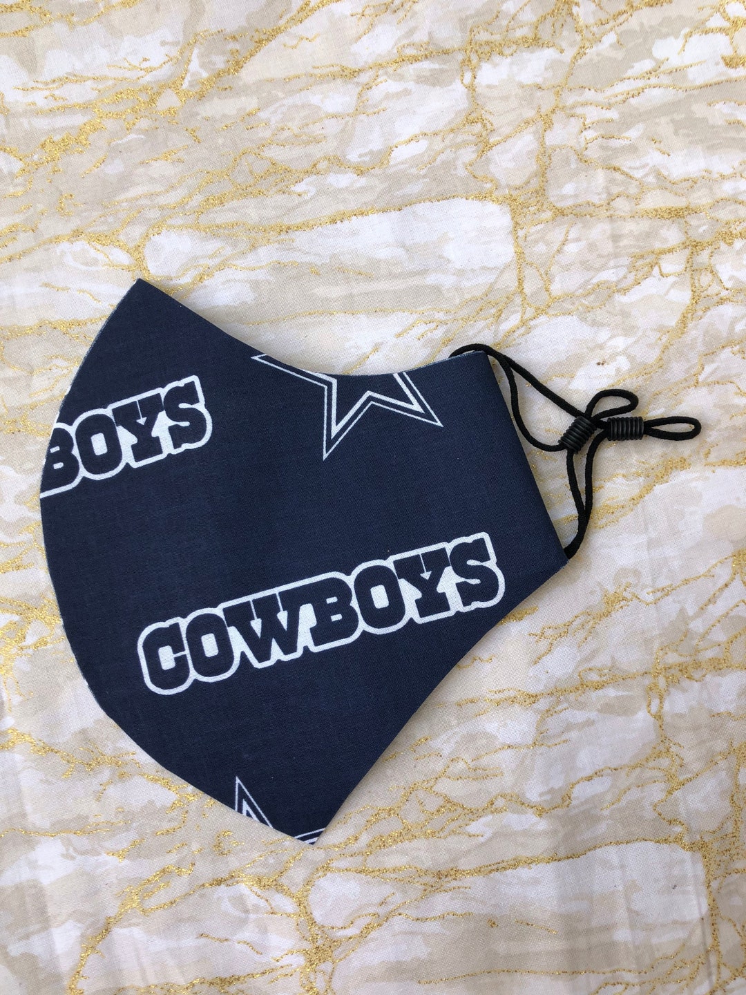 Dallas Cowboys Adjustable Fabric Face Mask, Washable and Reusable Face ...