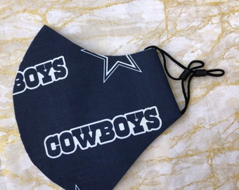 Dallas Cowboys Face Mask - Etsy