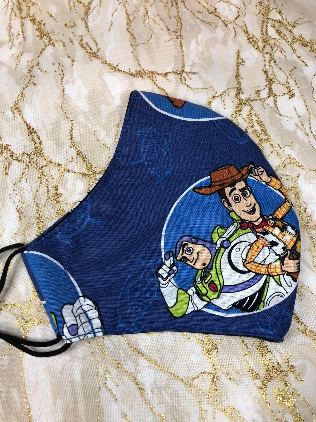 Toy Story Woody and Buzz Fully Adjustable Fabric Face Mask, Washable ...