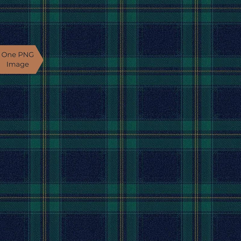 Blue and Green Plaid File - Etsy