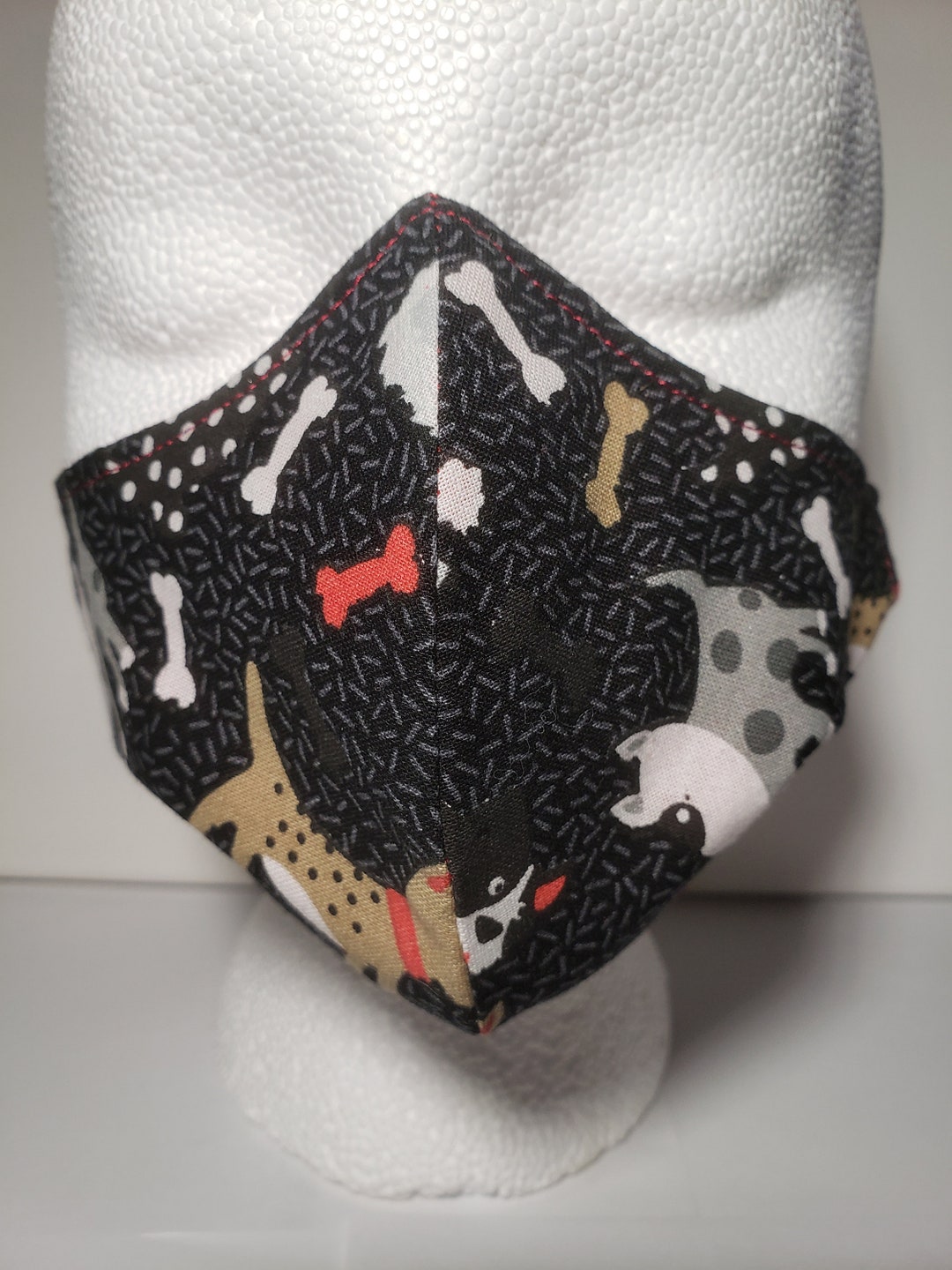Cute Character Dogs Mask - Reversible - Soft - Breathable - Reusable ...