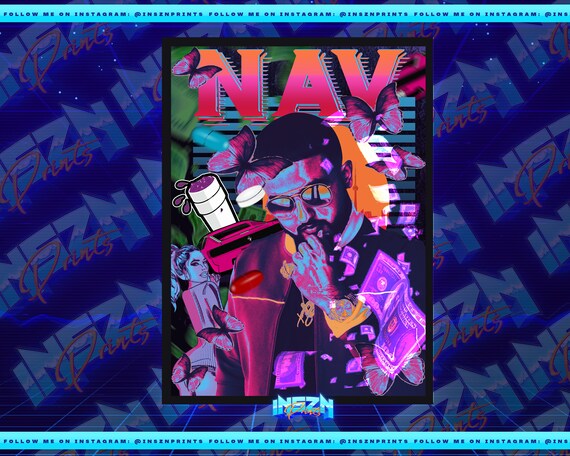 NAV Bad Habits Poster Miami Style Poster Poster | Etsy