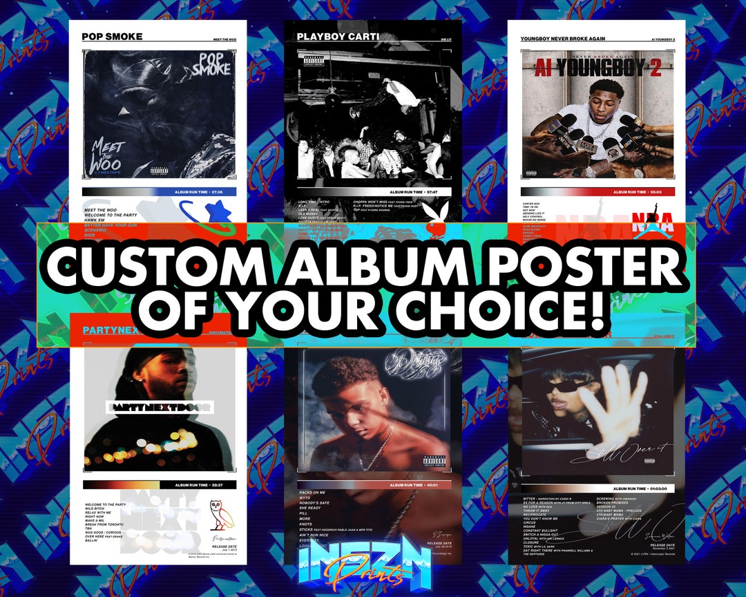 Custom Album Music Poster Personalized Album Poster Rap Poster RNB ...