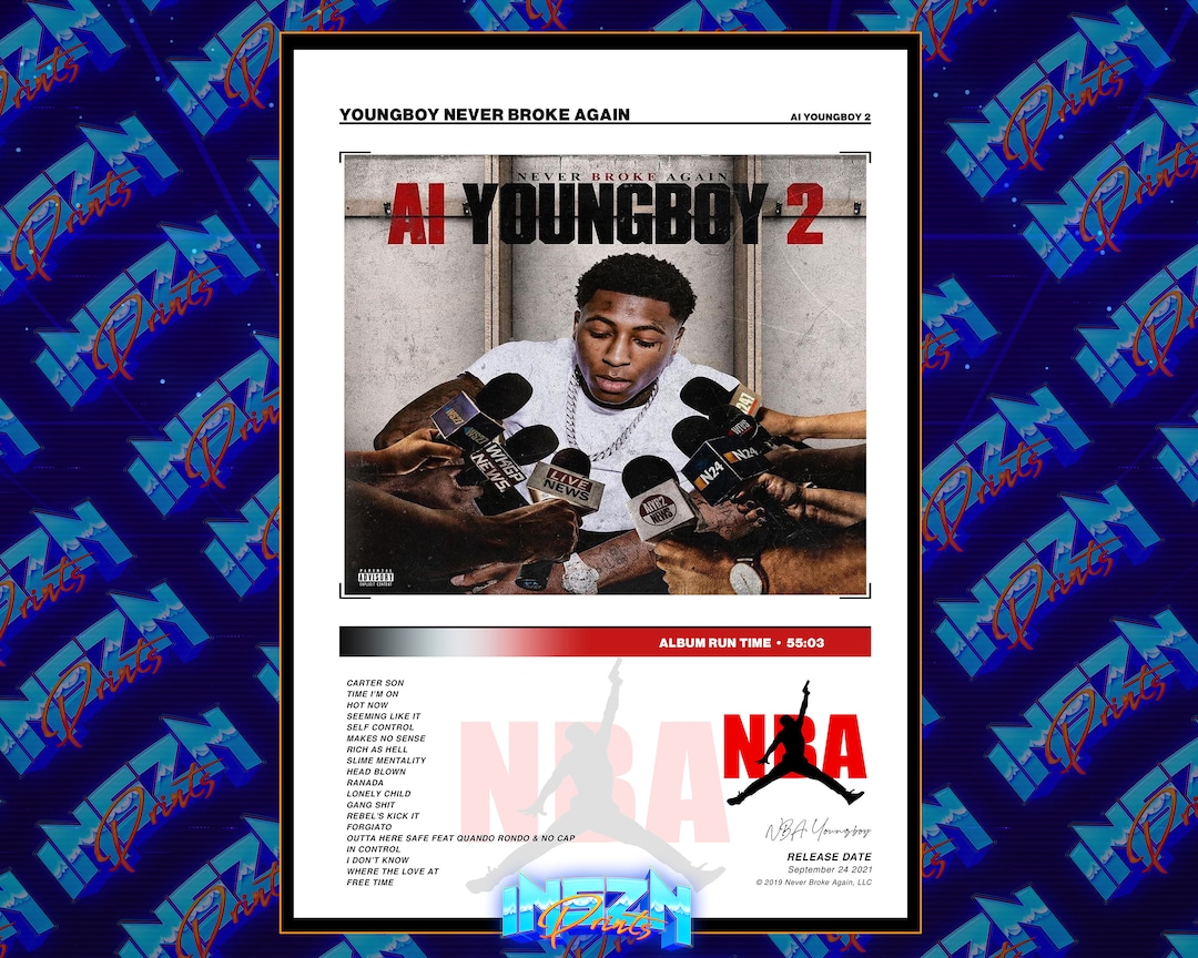 Youngboy Never Broke Again AI Youngboy 2 Poster Rap Poster - Etsy