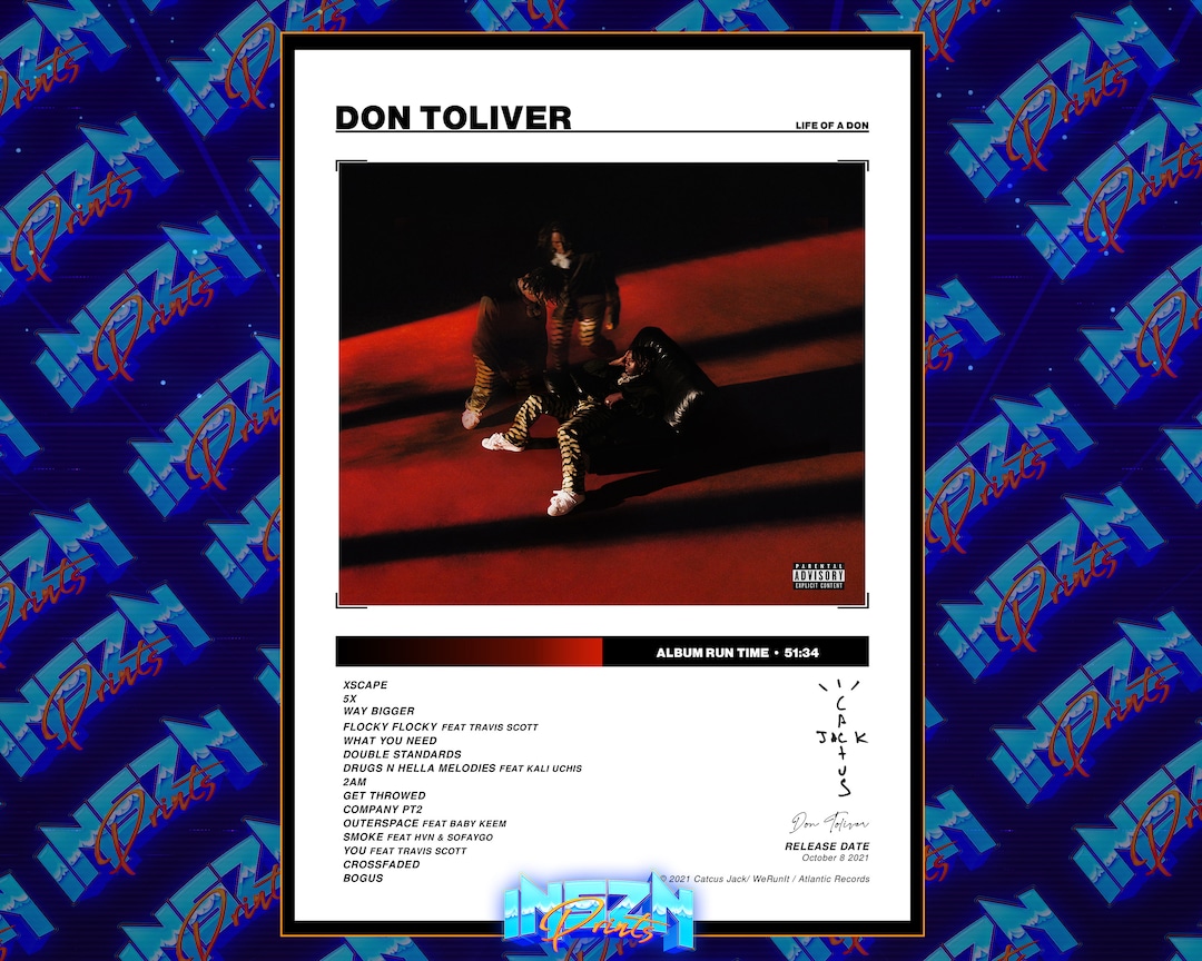 Don Toliver Life of A Don Poster Rap Poster Custom Don - Etsy