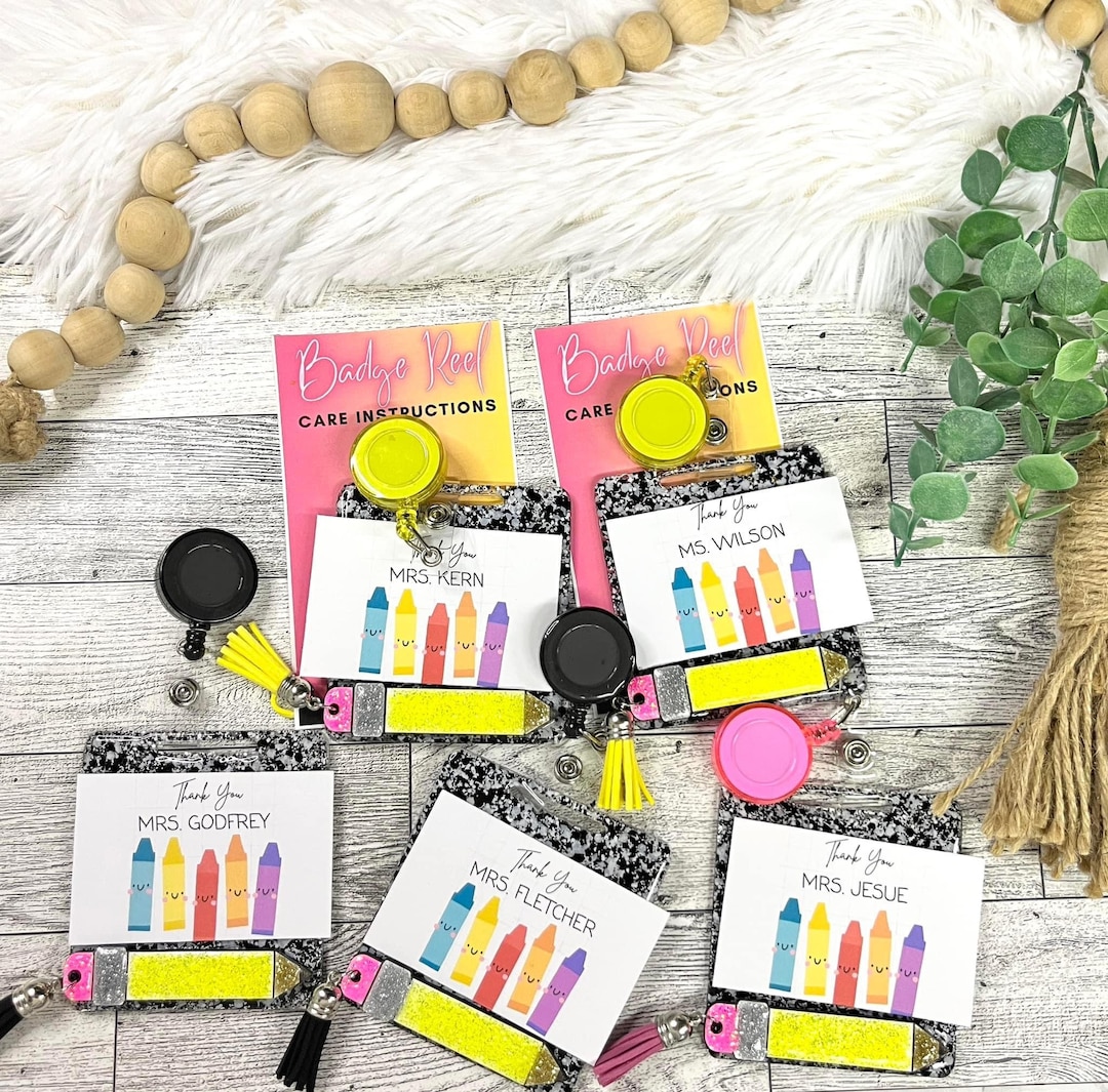 Teacher Badge Holder, Composition Notebook, Badge Reel, Badge Holder ...