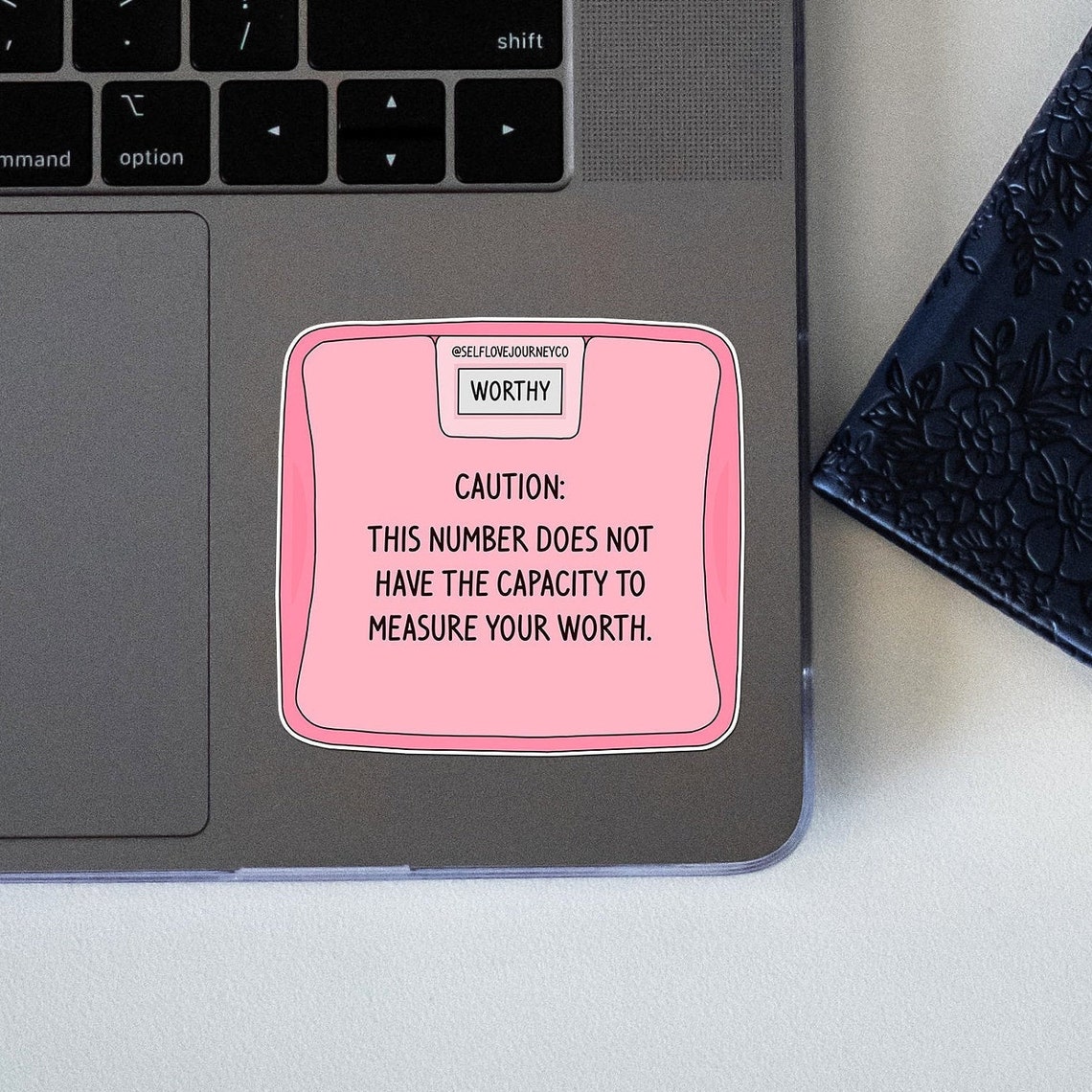 Self Care Scale Quote Sticker, Laptop Sticker, Affirmations, Label ...