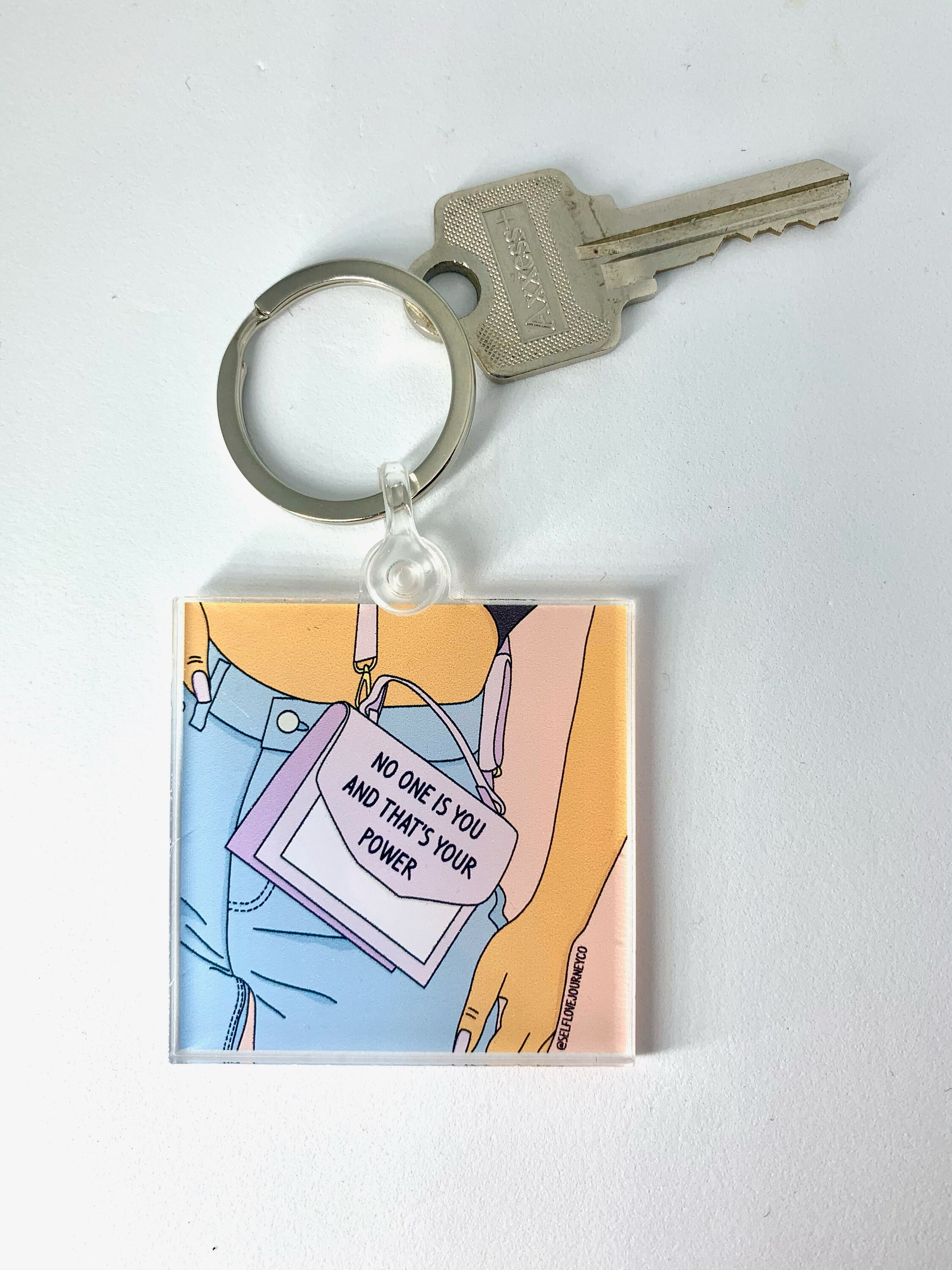 Self Love Acrylic Keychains Self Care Inspiring - Etsy