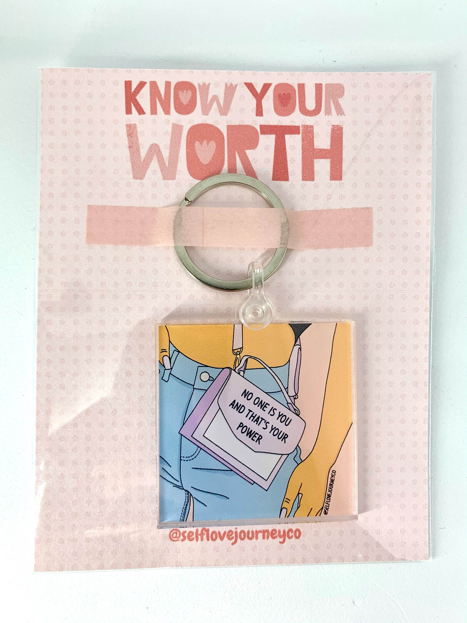 Self Love Acrylic Keychains Self Care Inspiring - Etsy
