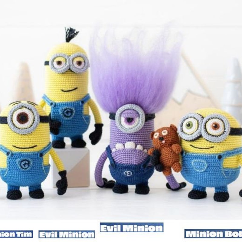 Paarse minion - Etsy Nederland