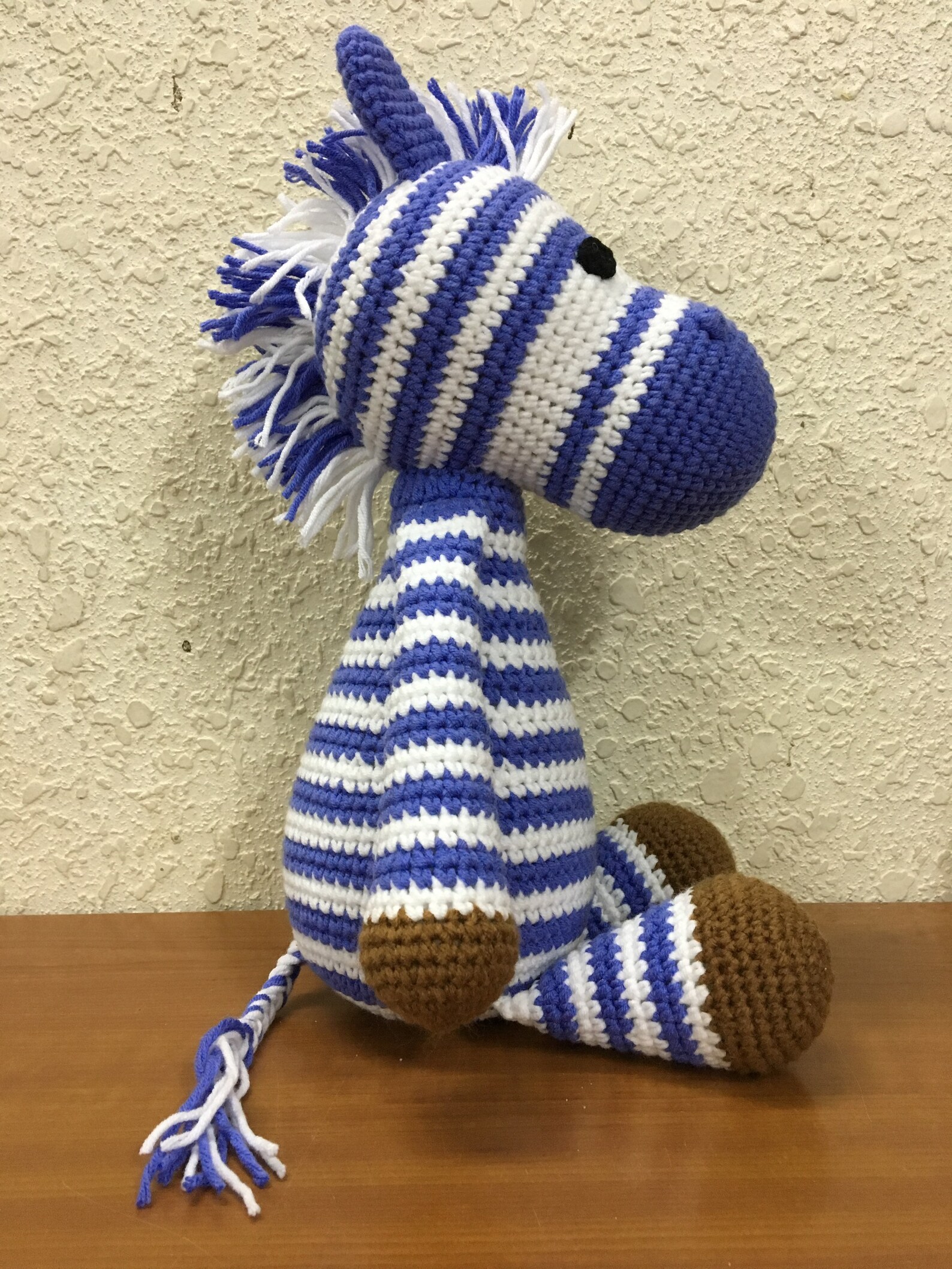 Regenbogen Zebra, Muticolor Zebra Gehäkelt Handarbeit, Stofftier ...