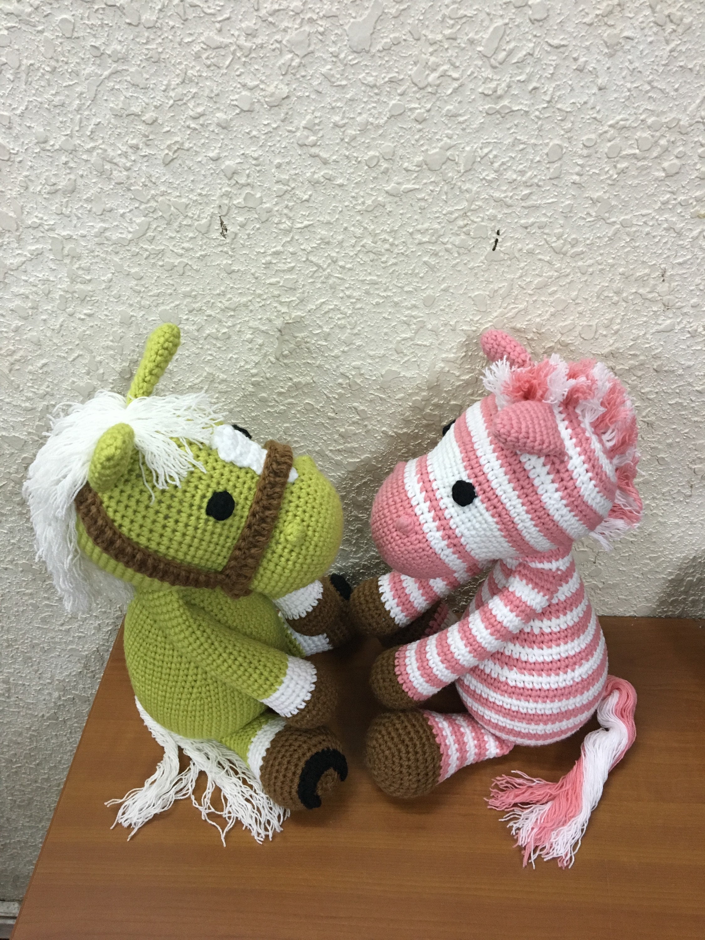 Regenbogen Zebra, Muticolor Zebra Gehäkelt Handarbeit, Stofftier ...