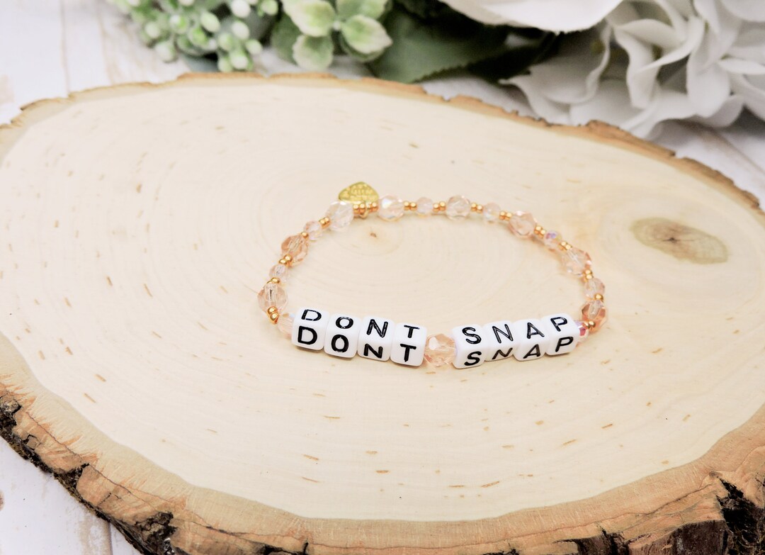 DON'T SNAP Beaded Bracelet Funny and Motivational Jewelry - Etsy