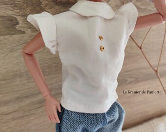Barbie Pattern Collar Blouse - Etsy