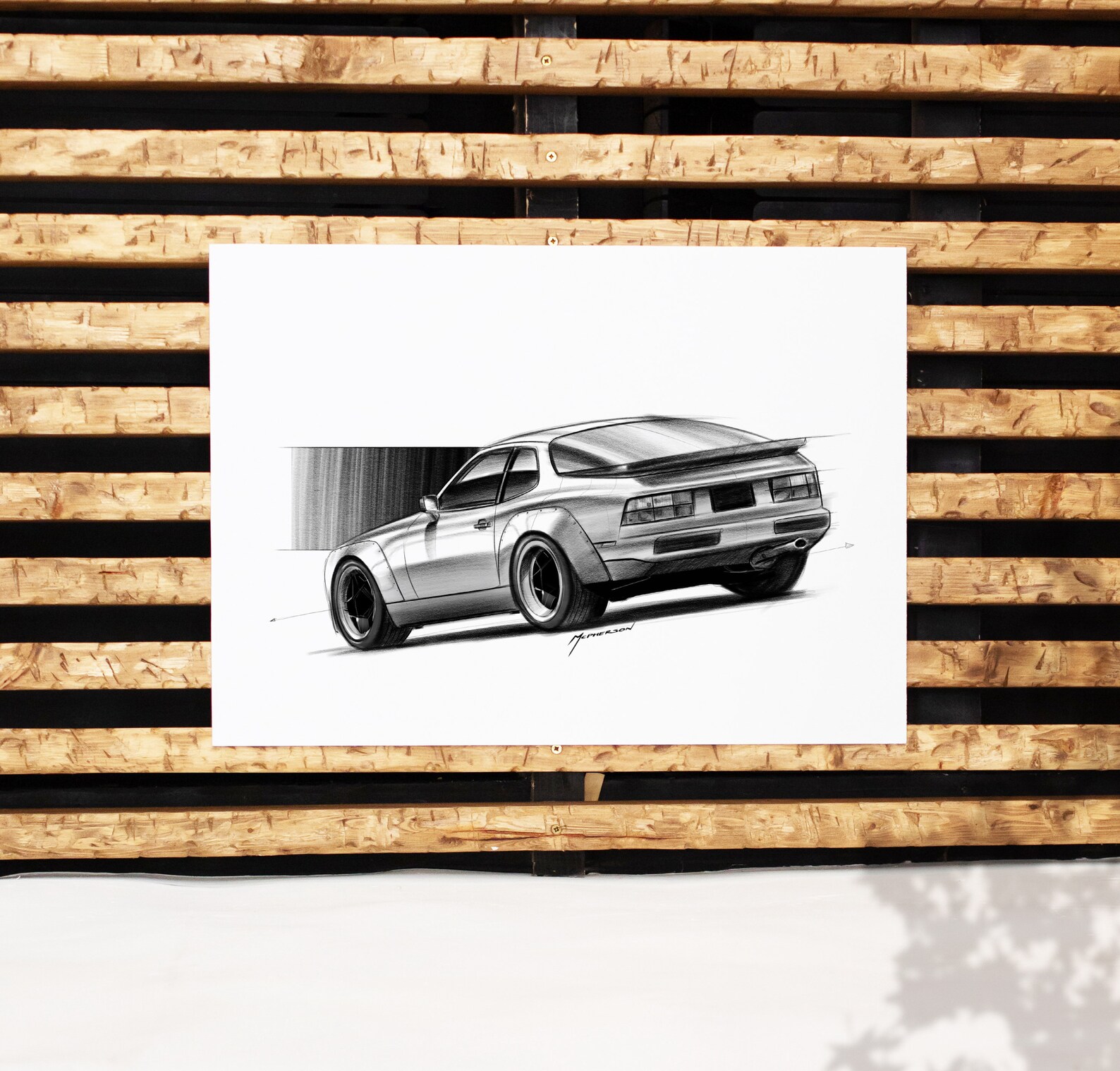 Automotive Artwork Porsche 944 Turbo Sketch A4 / A3 Print Poster - Etsy