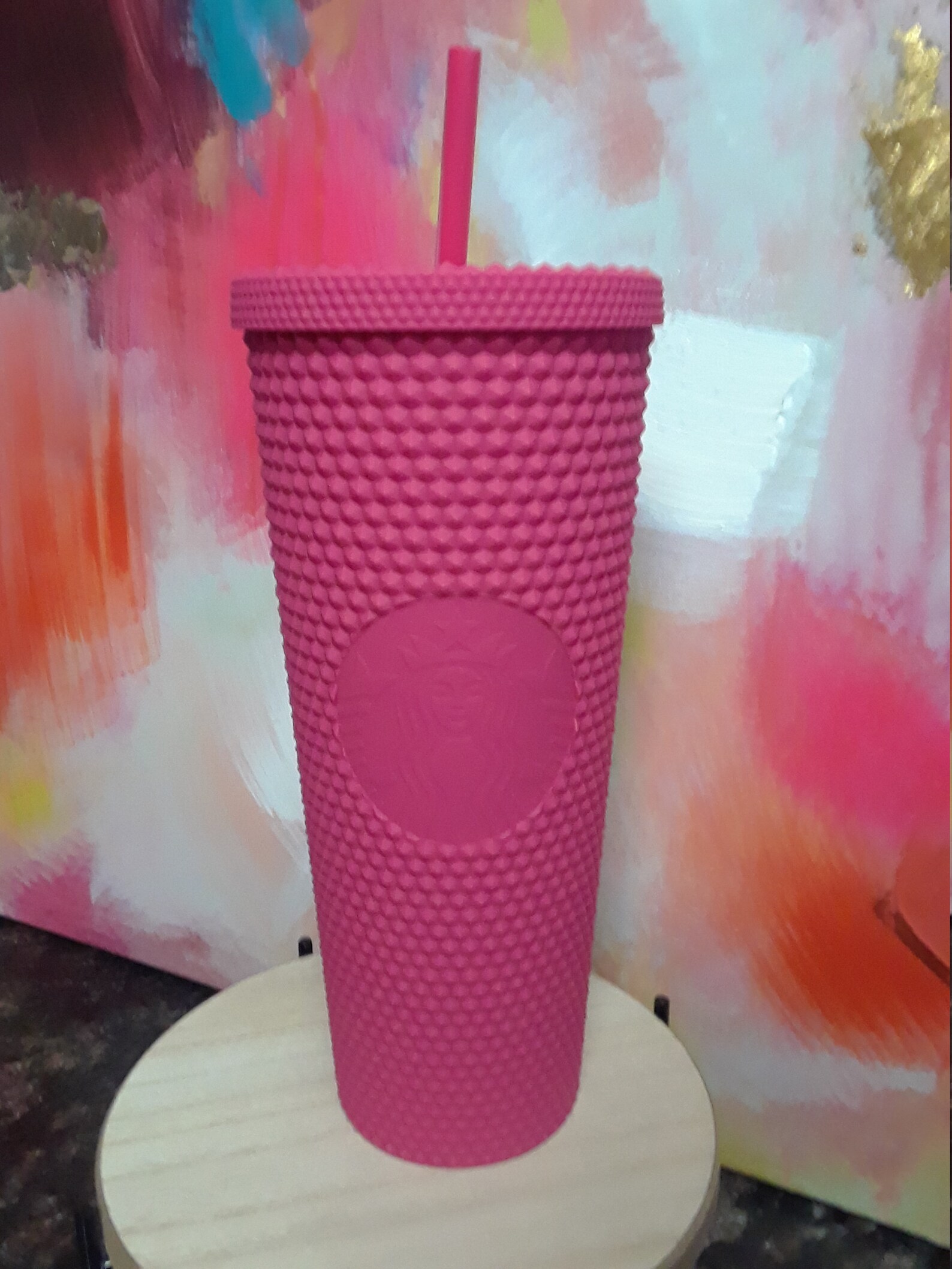 Starbucks Ruby Pink Studded Tumbler, BNWT, Starbucks Studded Tumbler ...