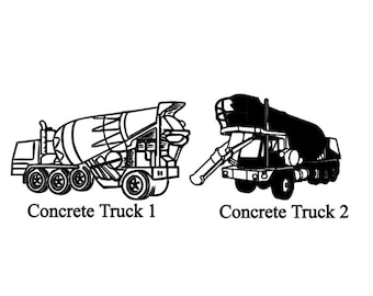 Concrete Finisher 16 Pcs Sticker Pack Laminated Vinyl Waterproof ...