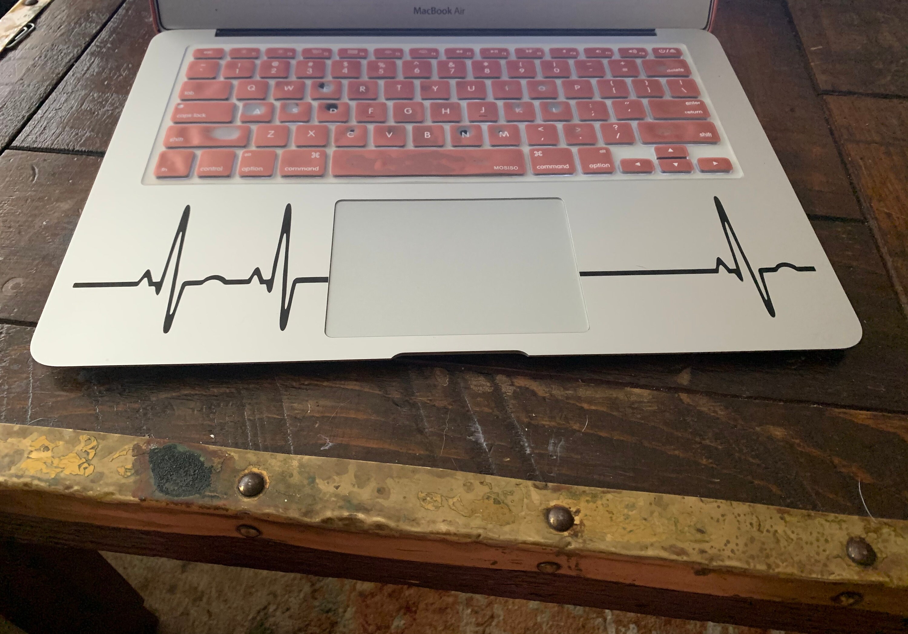 EKG Sticker for laptop MacBook/Apple/Windows/PC/Air/Pro/Heart | Etsy