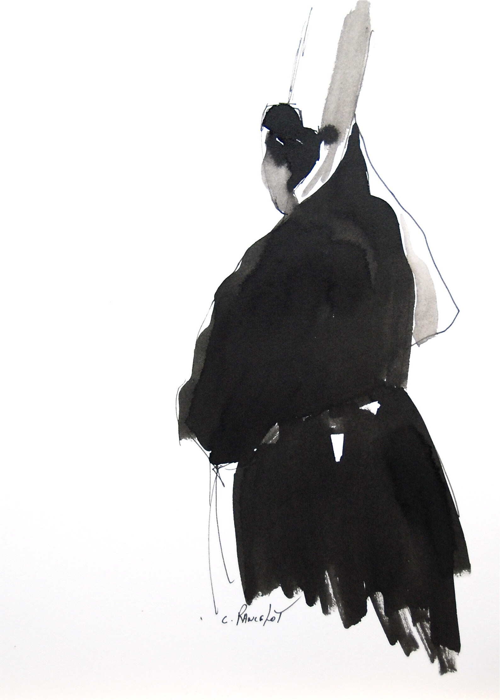 Bigoudene/Breton drawing/deco object/Traditional | Etsy