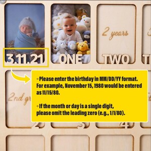 Graduation Picture Frame, School Years From Birth to Senior Photo Frame ...