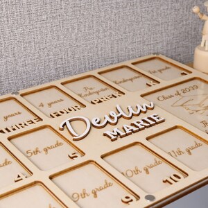 Graduation Picture Frame, School Years From Birth to Senior Photo Frame ...