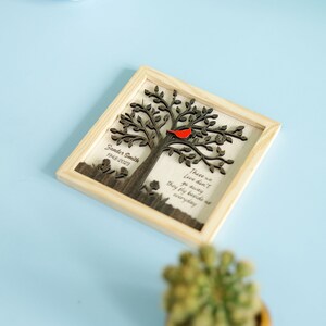 Personalized Cardinal Memorial Frame, Those We Love Don't Go Away Sign ...