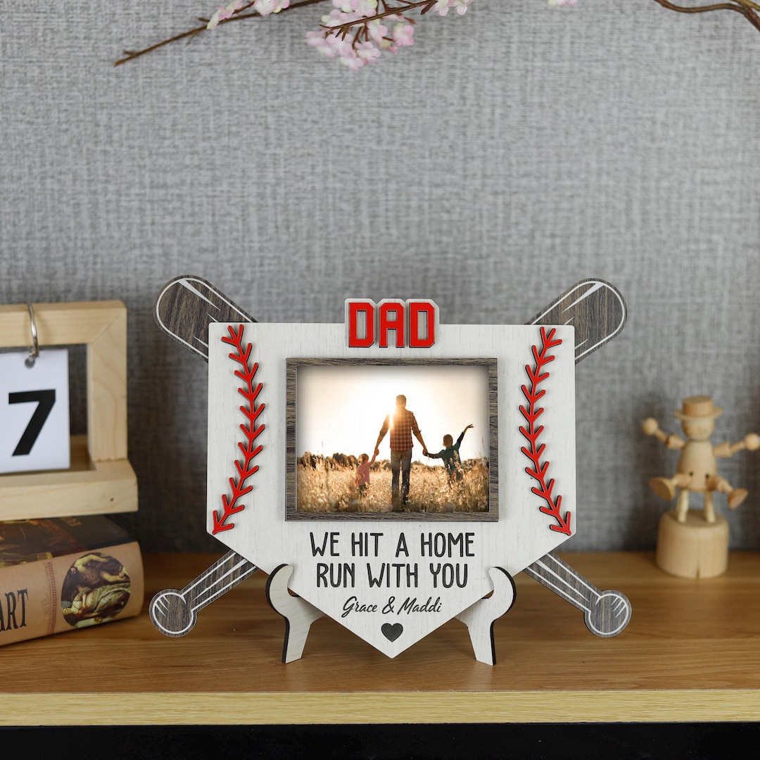 Baseball Family Personalized Gift, Baseball Photo Frame, Custom ...