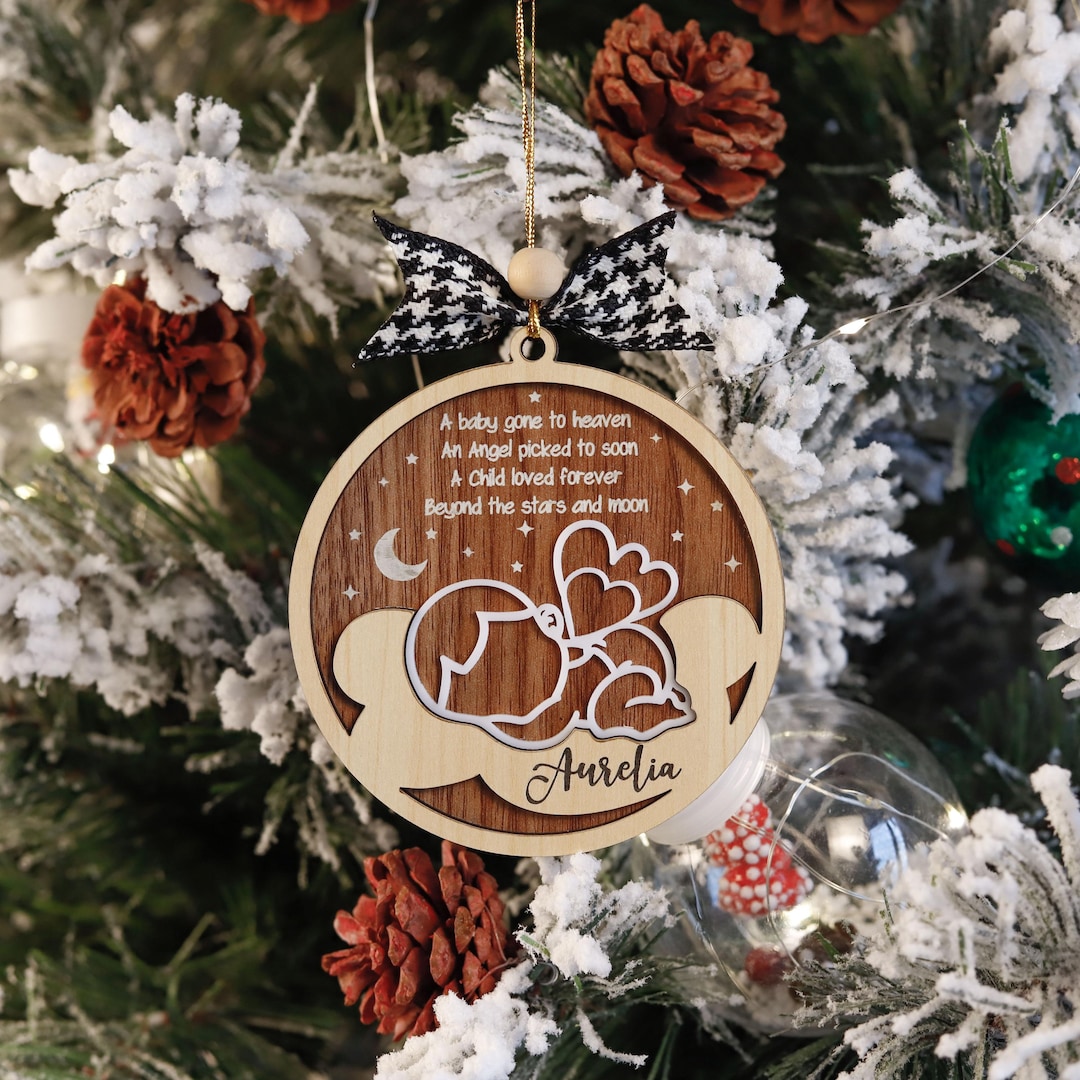 Personalized Baby Loss Ornament, Memorial Infant Baby Child Loss ...
