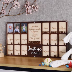 Newborn Through Graduation Picture Frame, School Years From Birth to ...