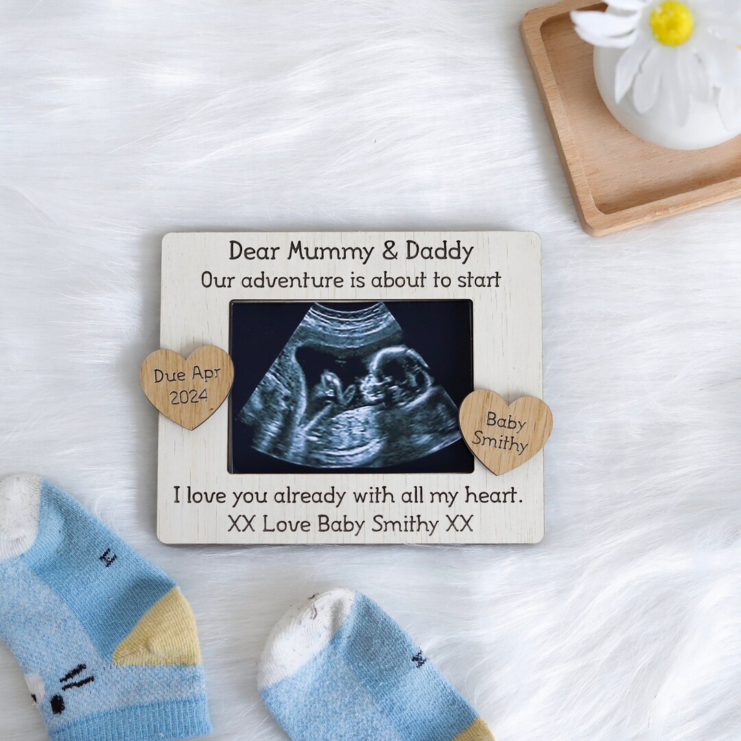 Baby Sonogram Picture Frame, Fridge Photo Magnet Mothers Day Gift, Gift ...