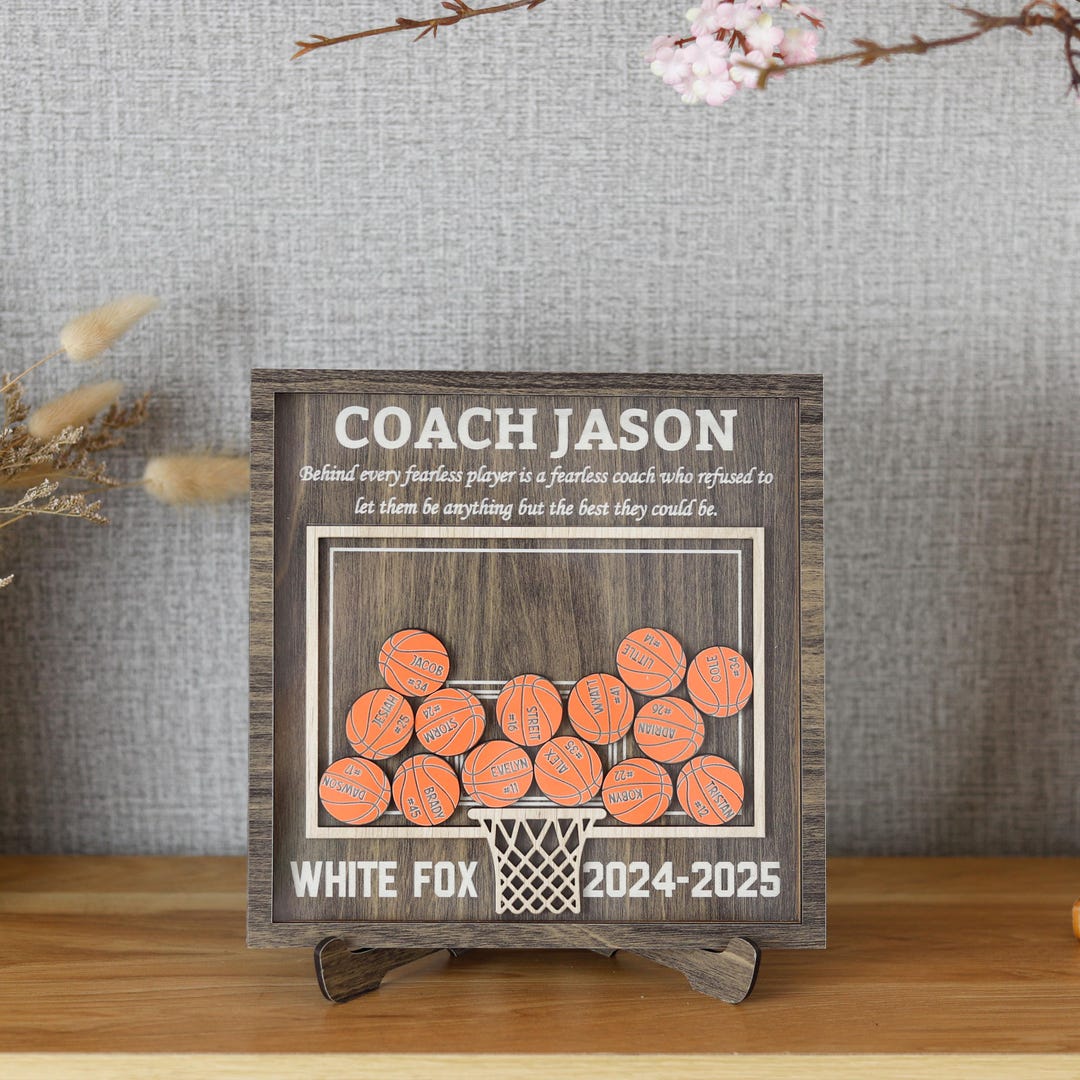 Baseball Coach Thank You Gift Personalized Sign, Baseball Coach Shaker Sign, Gift for Coach ...