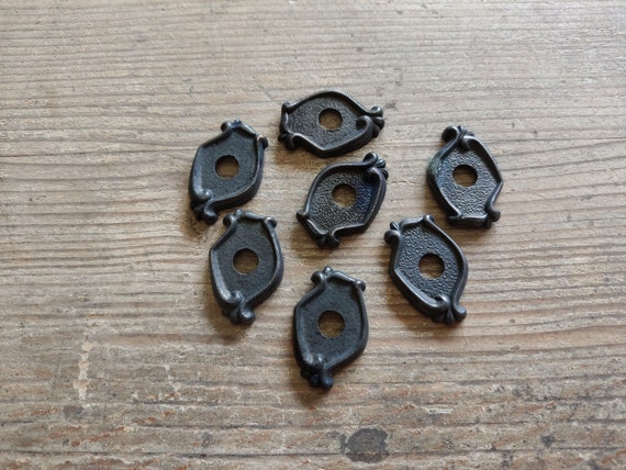 Vintage Aluminum Small Keyhole Set Blackened Aluminum Key Hole - Etsy