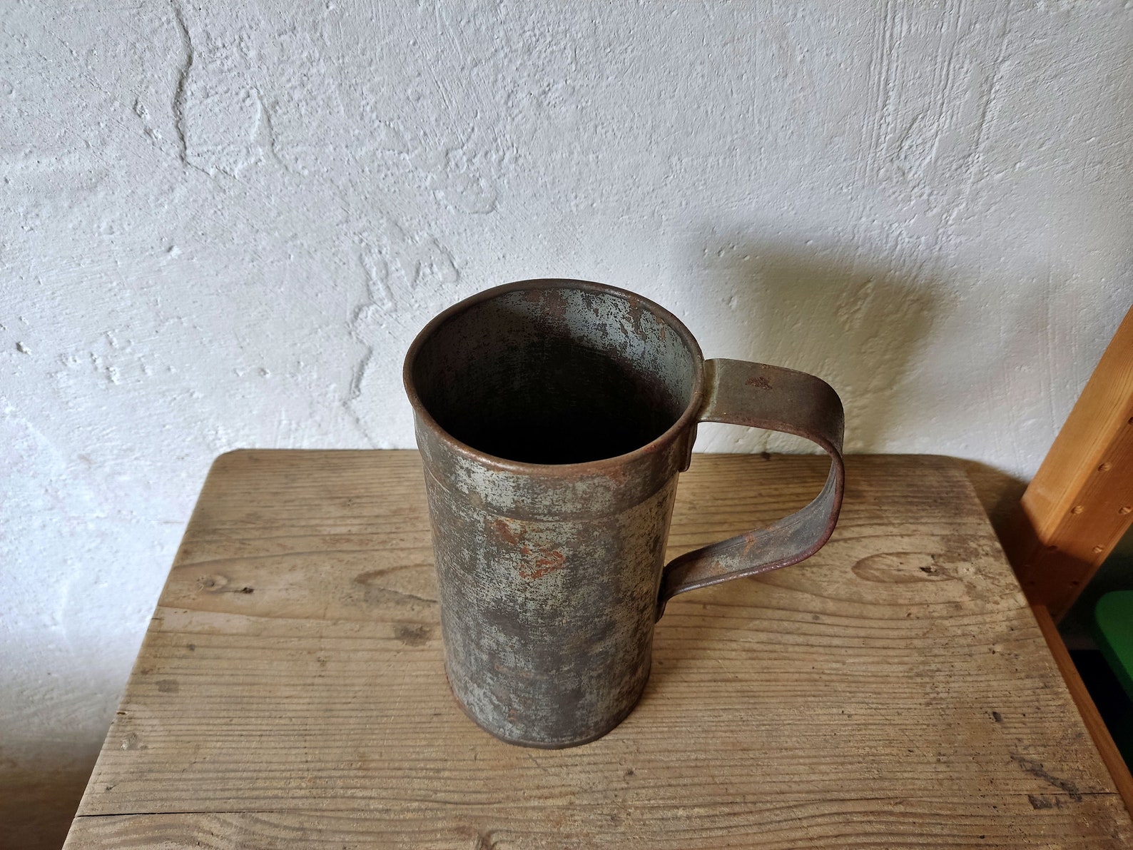 Old Measure Cup 1 Liter Tin Metal Measuring Cup - Etsy