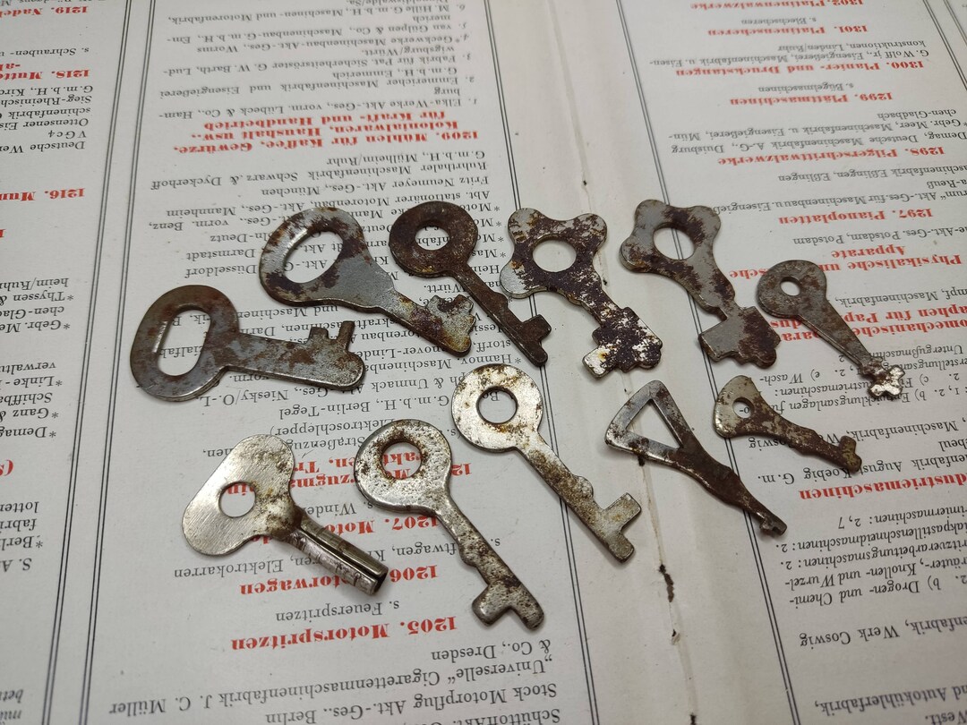 Vintage Small Skeleton Keys Keys Old Key Set of 11 Pcs - Etsy