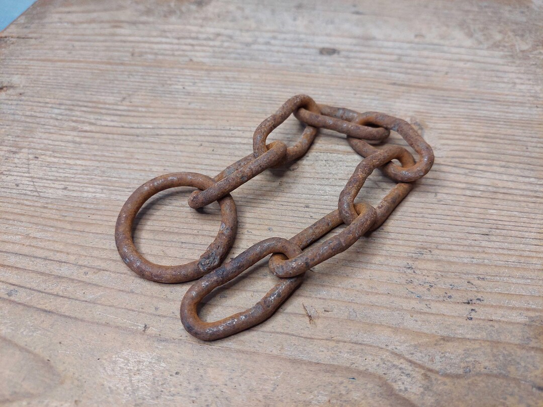 Old Rusty Chain Rusted Vintage Chain Heavy Metal Chain 29 Cm #oct 15-2 ...